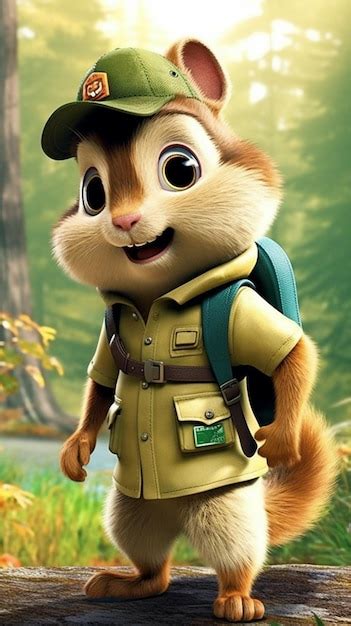 Premium Ai Image A Cartoon Character From The Movie Alvin And The Chipmunks