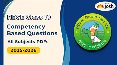 HBSE Class Competency Based Questions Download Subject Wise PDFs With Answers