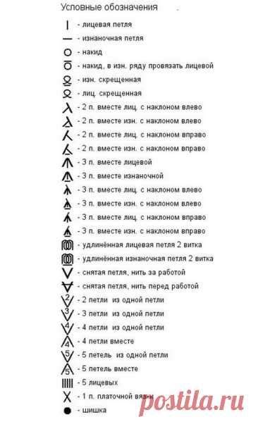Схема вязания спицами Схемы вязаных крючком салфеток Вязание крючком символы Ткацкие станки