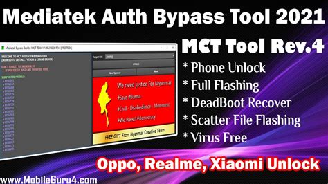 Mtk Auth Bypass Tool New Update 2021 Oppo Realme Xiaomi Vivo New Model Added Youtube