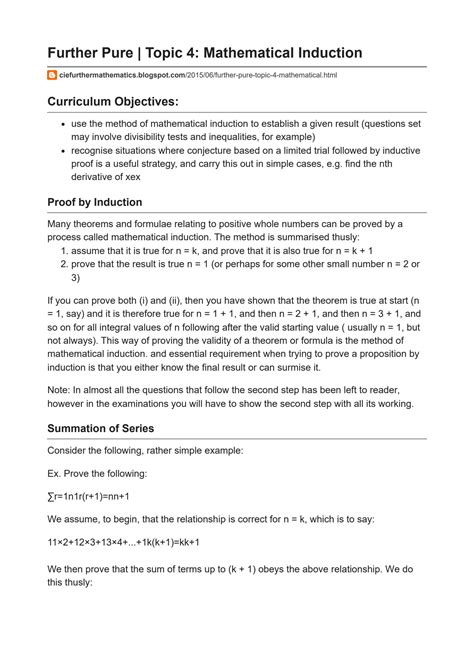 SOLUTION Proof By Induction Notes 2 Studypool
