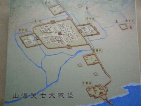 山海关位置图 山海关简易地形图 大山谷图库