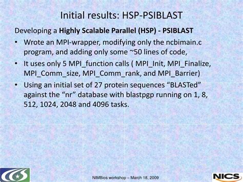 Ppt Hsp Hmmer Vs Mpi Hmmer And Parallelization Of Psi Blast Powerpoint Presentation Id4582639
