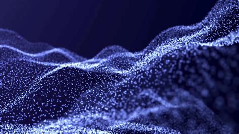 Abstract Blue Background With Lines And Dots