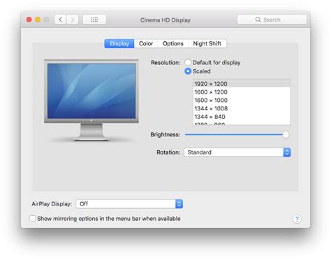 Resolution Scaling External Display On Macbook Pro Mid 2012 Ask