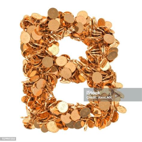 알파벳 편지 B 황금 달러 동전입니다 흰색 배경에 고립 된 3 차원 렌더링 0명에 대한 스톡 사진 및 기타 이미지 0명 3