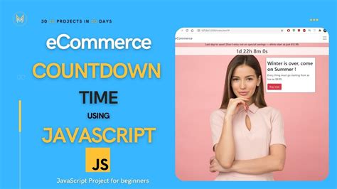 Build An Ecommerce Countdown Timer Using Html Css And Javascript Youtube