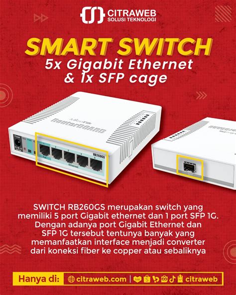 Mikrotik Indonesia On Twitter MikroTik RB260GS Merupakan Manageable Switch Yang Dibekali
