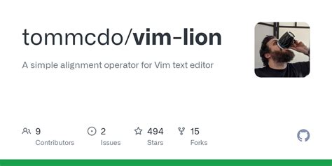 Github Tommcdovim Lion A Simple Alignment Operator For Vim Text Editor
