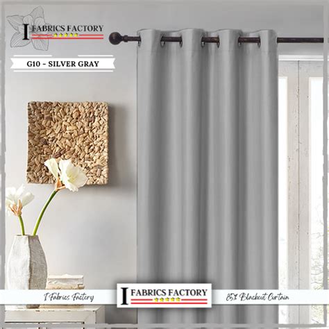G10 Ready Made Curtain Siap Jahit Langsir Rumah Langsir Raya Kain Tebal Curtain Free Eyelet