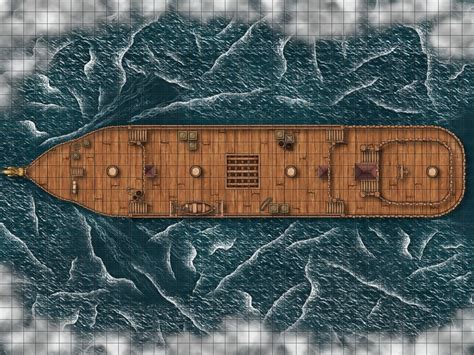 Dnd Boat Battle Map