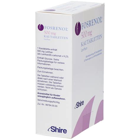 Fosrenol 500 Mg 90 St Mit Dem E Rezept Kaufen Shop Apotheke