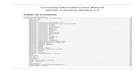 Download Pdf Licensing Information User Manual Mysql · Licensing