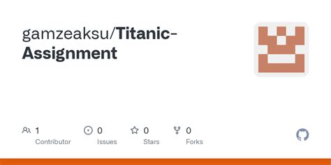 github gamzeaksu titanic assignment