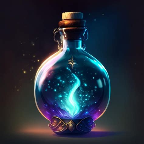 Premium Ai Image Magic Elixir Bottle