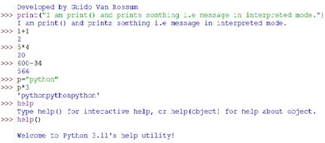 Python Execution Mode