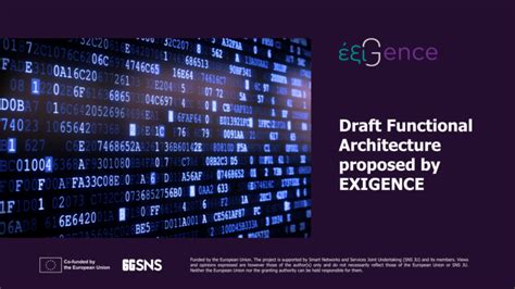 Draft Functional Architecture Proposed By Exigence Project Exigence