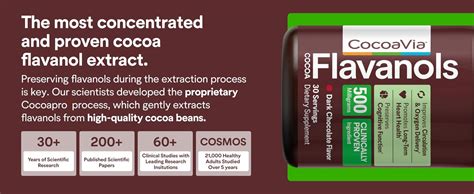 Cocoavia Cocoa Flavanols 500mg Heart And Brain Support