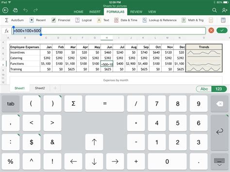 Excel Spreadsheet For Ipad With Regard To Excel For Ipad The Macworld Review Macworld Db