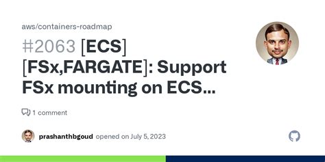 Ecs Fsxfargate Support Fsx Mounting On Ecs Linux Fargate · Issue 2063 · Awscontainers