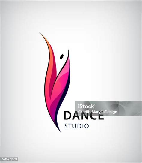 벡터 인체 아이콘 사람 모양 선형 다채로운 양식화 된 그림 피트니스 웰빙 스포츠 대회 기타 활동 정체성에 사용합니다 건강한 라이프 스타일 춤추는 아이콘 개념에 대한 스톡