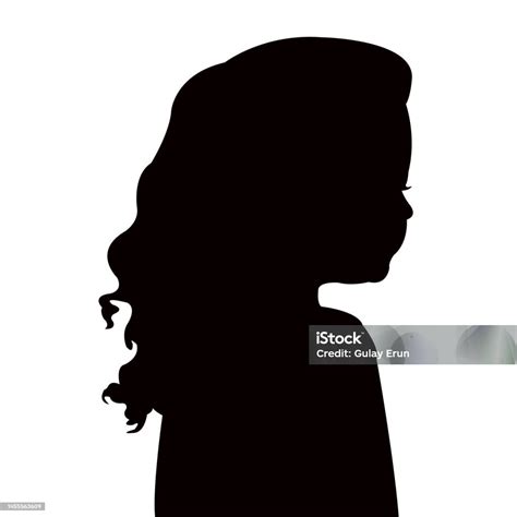 A Girl Head Silhouette Vector Stock Illustration Download Image Now