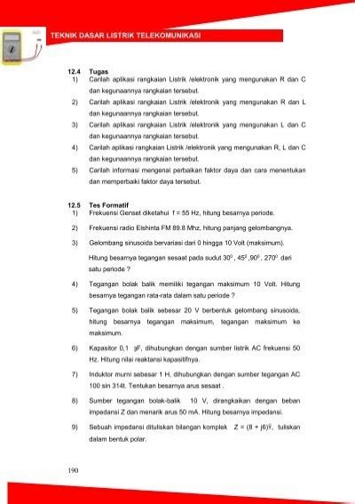 TEKNIK DASAR LISTRIK TELE