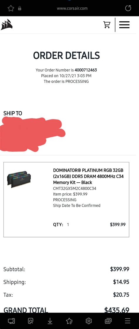Anyone Get Their Ddr5 Yet Ordered Mine Day Of Release And When Everything Was In Stock For At