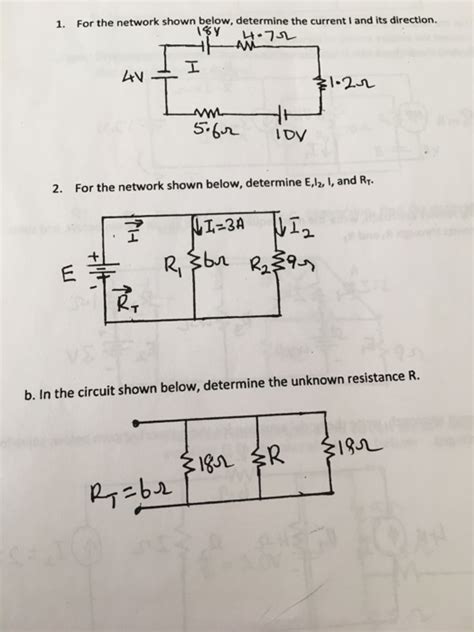 Solved 1 For The Network Shown Below Determine The Current