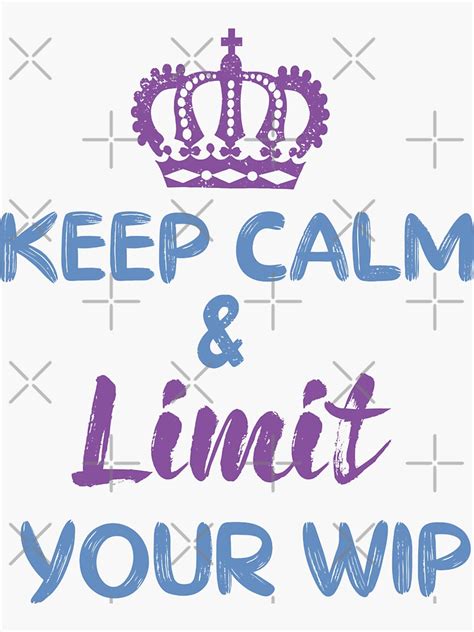 Keep Calm Limit Your WIP Agile Teams Kanban Agile SAFe Sticker By Dreammerchant