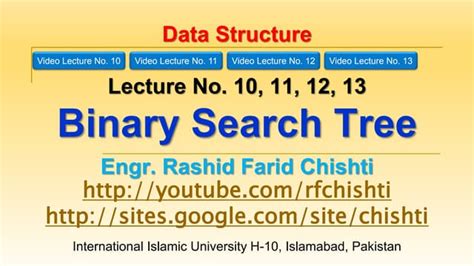 Data Structures And Agorithm Ds 10 Binary Search Treepptx