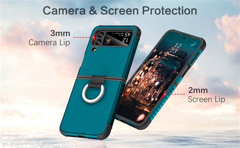 Telaso For Samsung Z Flip Case Z Flip G Case Slim Fit In Full Body Rugged Shockproof
