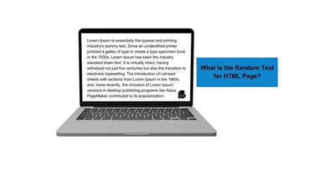 What Is The Random Text For Html Page Lipsum Hub