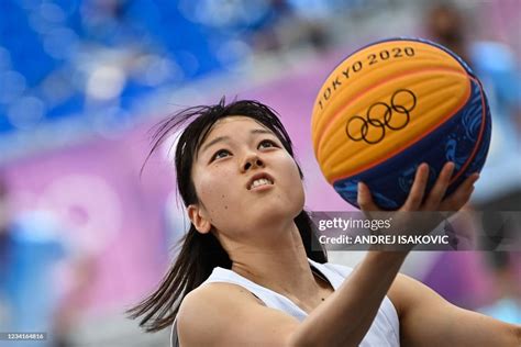 Japans Mai Yamamoto During The Womens First Round 3x3 Basketball