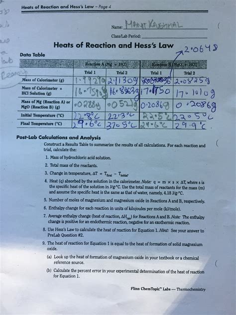 Solved Help With The Post Lab Question 8 9 And In Findin