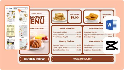 How To Use Menu Template In Word And Its Ideal Alternative CapCut