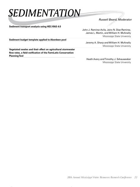 Sediment Transport Analysis Pdf Earth Sciences Natural Environment