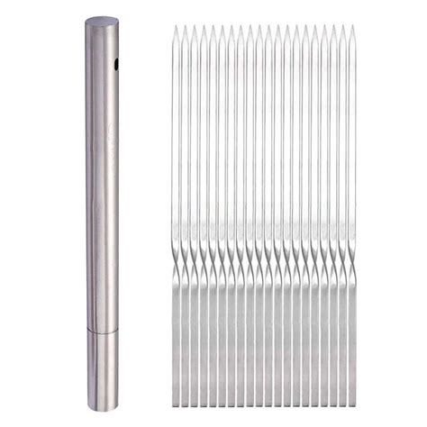 20pcs 30cm Stainless Steel Kabob Skewer For Grilli Grandado