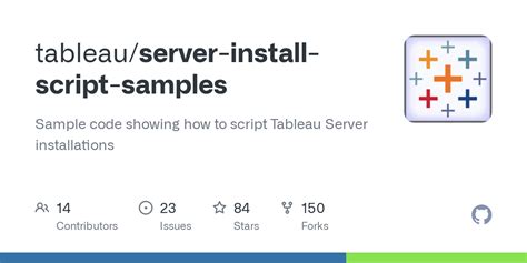 Github Tableau Server Install Script Samples Sample Code Showing How To Script Tableau Server