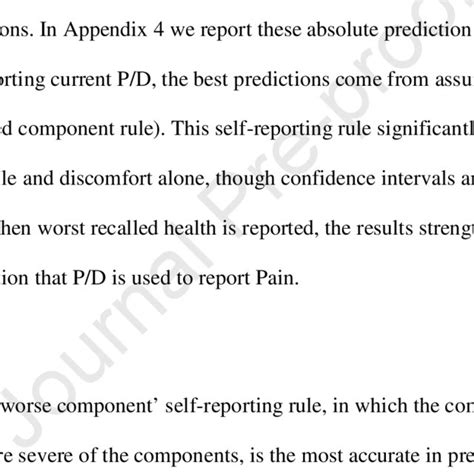 Shows The Mean Absolute Prediction Error Of Each Self Reporting Rule