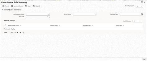 Cover Queue Rule Summary