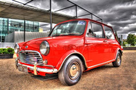 Inglese Classico Morris Mini Cooper S Degli Anni 60 Immagine Editoriale