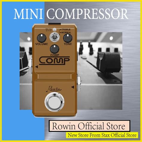 Rowin Ln 333 Analog Mini Opto Compressor Box Guitar Compression Pedal