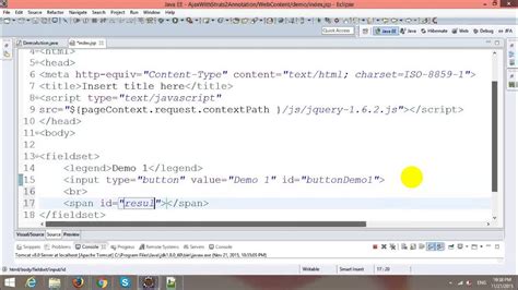 Ajax In Struts 2 Annotations Youtube