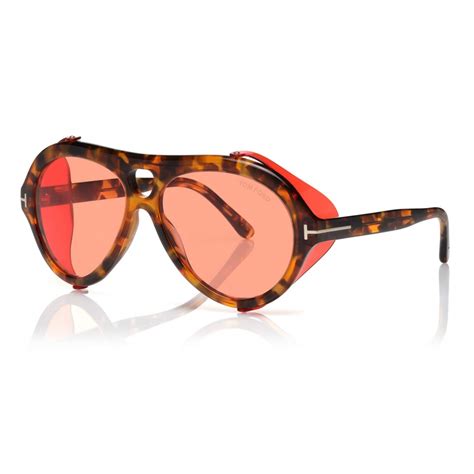 Tom Ford Neughman Sunglasses Navigator Sunglasses Red Ft0882 Sunglasses Tom Ford