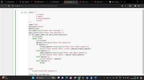 Vuppalapati Pavansai On Linkedin Kiran Sagar Pythonlife Practice Dic Tuple And Atm Program
