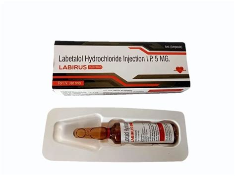 Labetalol Hydrochloride Injection 5mg At ₹ 222vial Nanhera Ambala Id 2852094276062