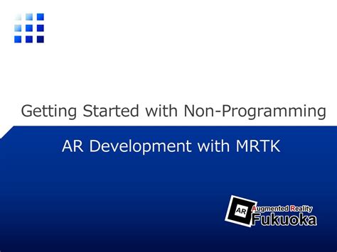Getting Started With Non Programming Ar Development With Mrtk V240