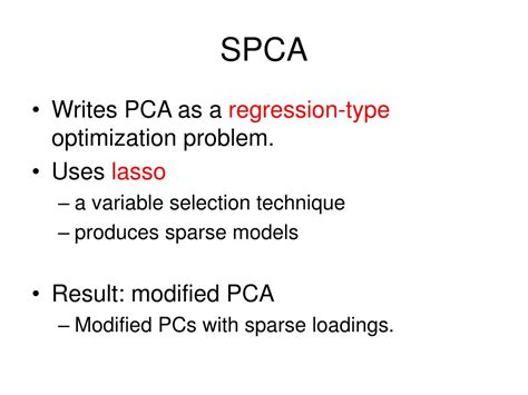 Ppt Sparse Principal Component Analysis Powerpoint Presentation Free