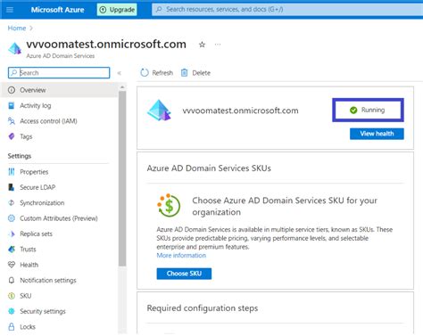 how to create and configure an azure ad ds managed domain ooma